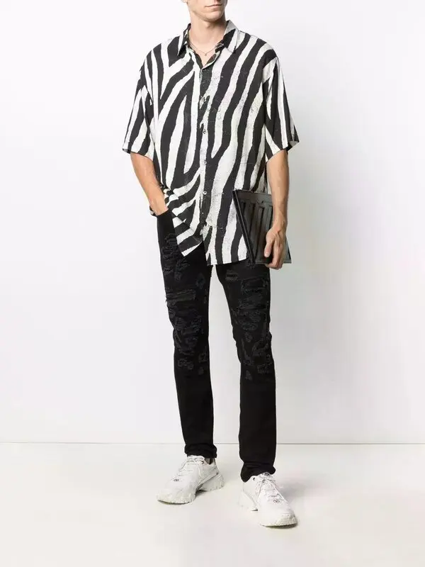 Philipp Plein Super-straight Destroyed Jeans