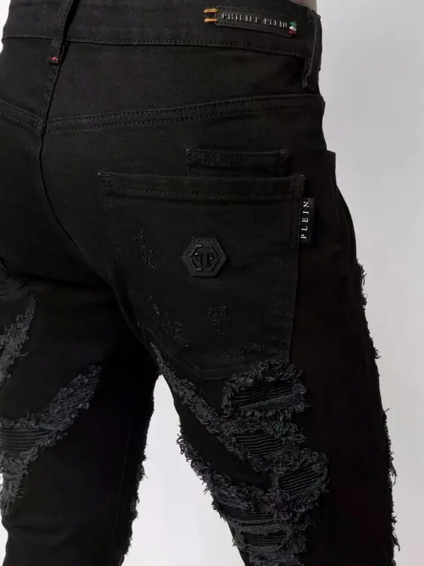 Philipp Plein Super-straight Destroyed Jeans