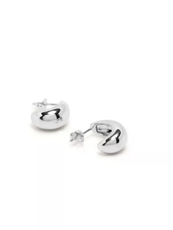 MISSOMA Savi Dome Polished Hoop Earrings - Silver