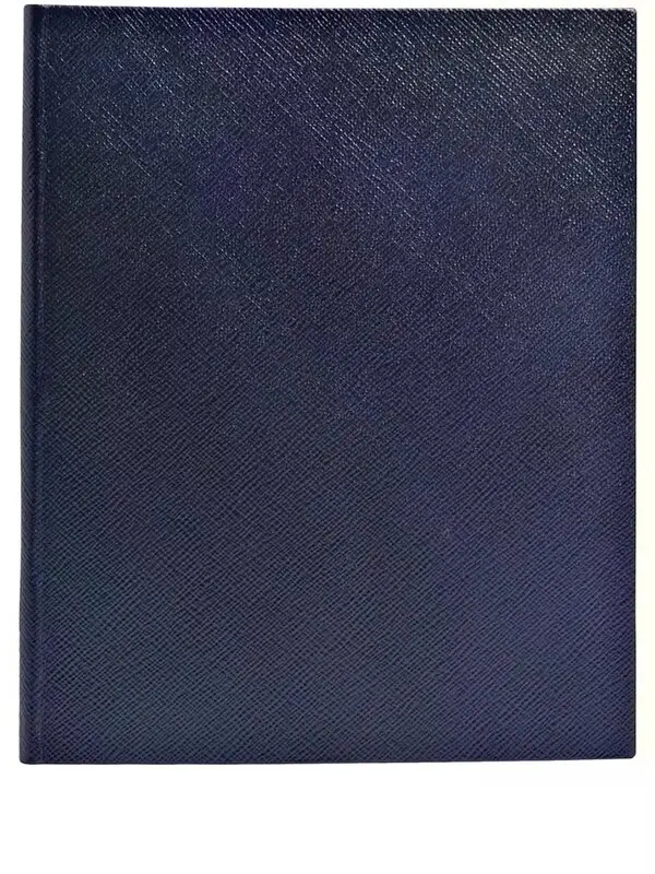 Smythson Textured Cover Notebook - Blue