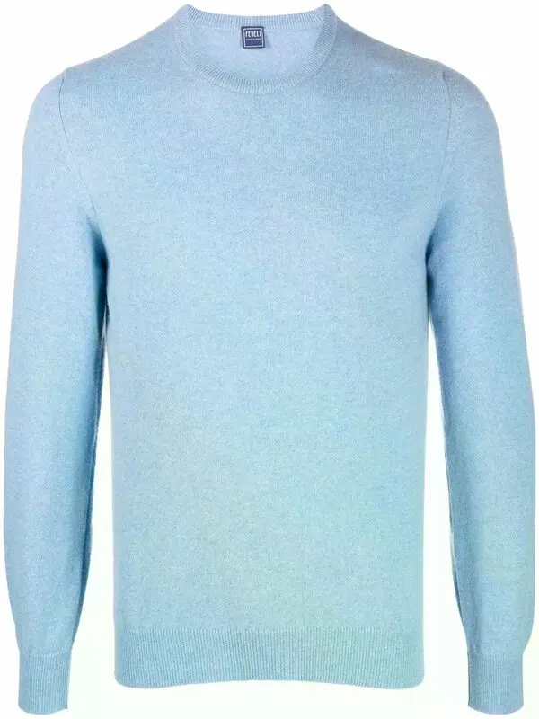 Fedeli Fine Cashmere Jumper - Blue