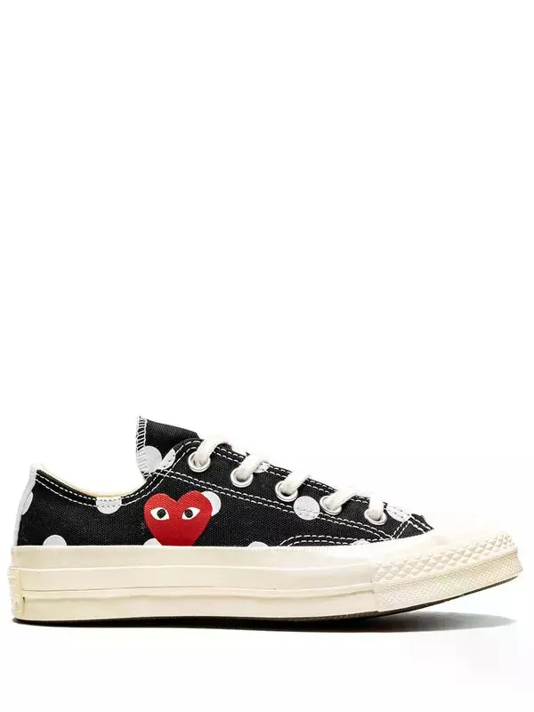 CONVERSE Comme Des Garçons Play X Chuck 70 Ox Polka Dot Sneakers - Black