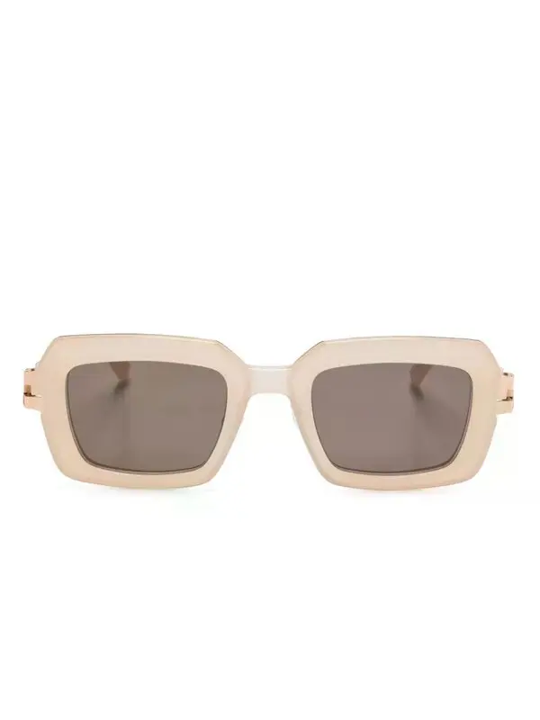 Mykita Una 916" Rectangle Full Rim Sunglasses - Neutrals