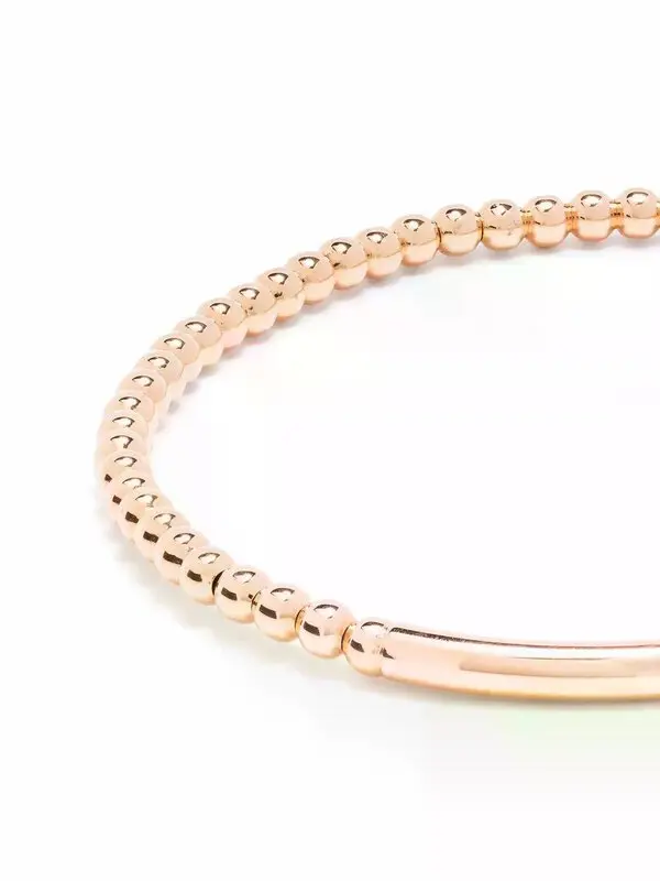 PRAGNELL 18kt Rose Gold Bohemia Bangle With Bead Detailing - Pink