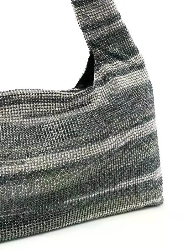 Kara Crystal-embellished Mesh Shoulder Bag