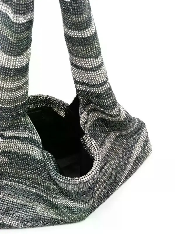 Kara Crystal-embellished Mesh Shoulder Bag