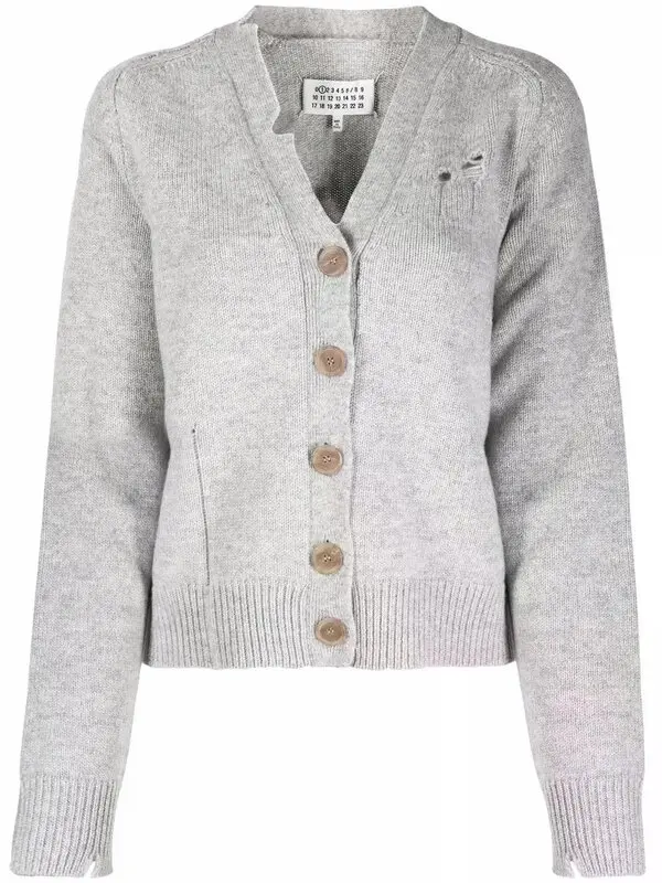 MAISON MARGIELA Distressed Button-down Cardigan
