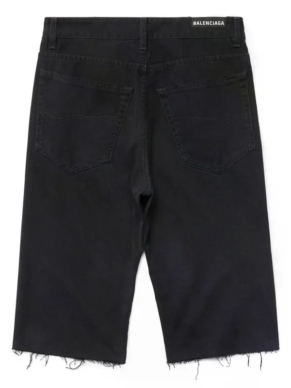 Balenciaga Raw-hem Denim Shorts