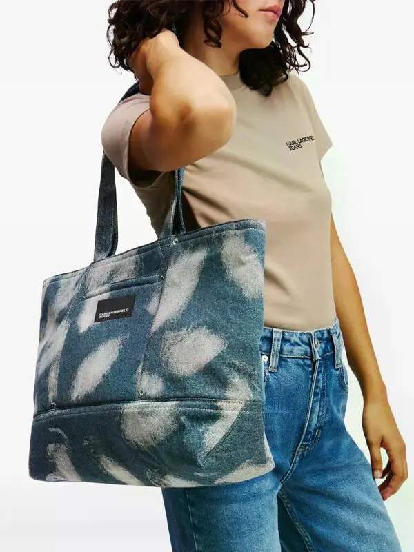 Karl Lagerfeld Bleached Tote Bag