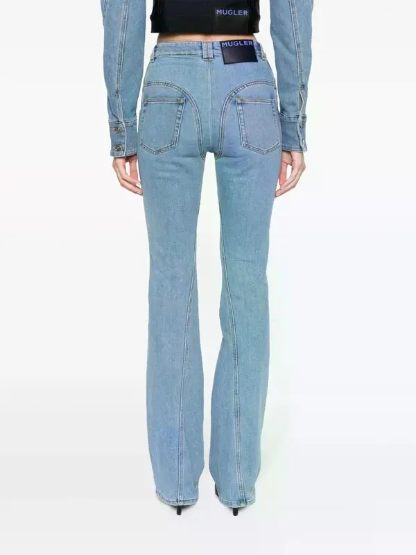 MUGLER Seam-detail Flared Jeans