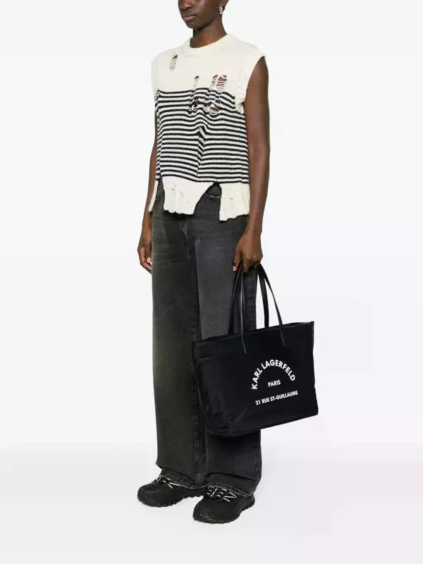 Karl Lagerfeld Recycled Polyamide Blend Tote Bag