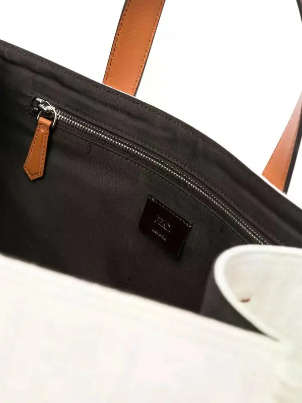 Fendi Jacquard-logo Canvas Tote Bag