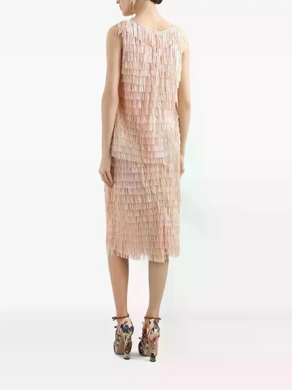Dolce & Gabbana Sequined Fringe Midi Skirt