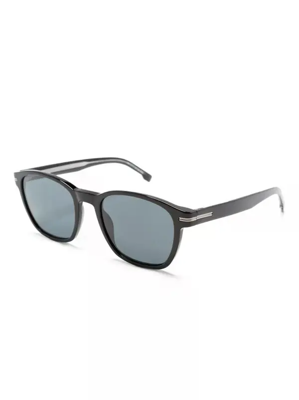 BOSS Square Frame Sunglasses - Black