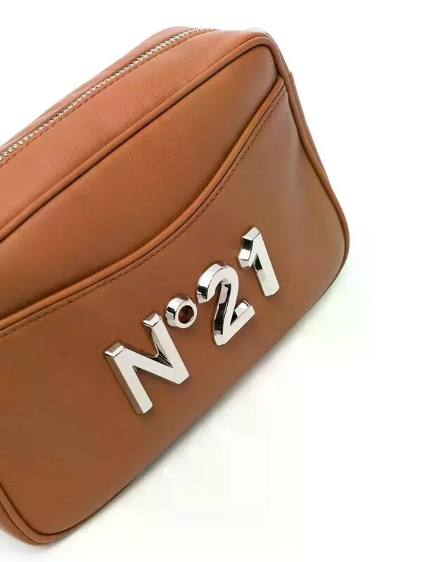 N°21 Logo Plaque Leather Crossbody Bag