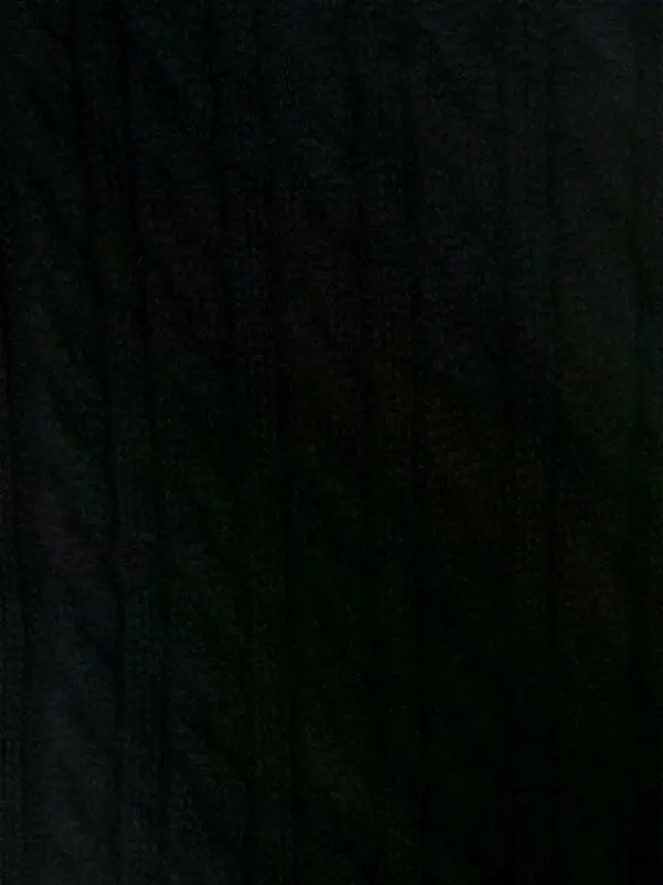 Sunspel Cable-knit Wool Scarf - Blue