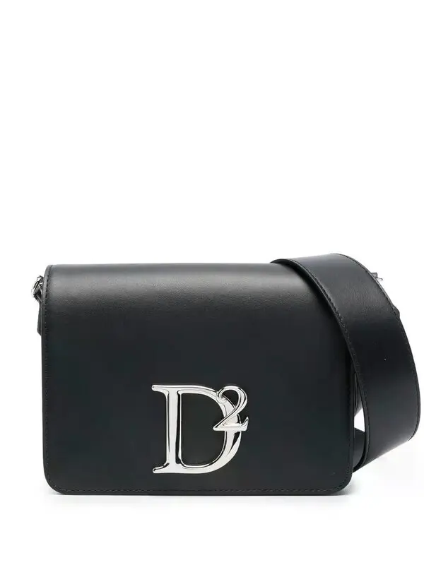 Dsquared2 Logo-plaque Leather Bag - Black