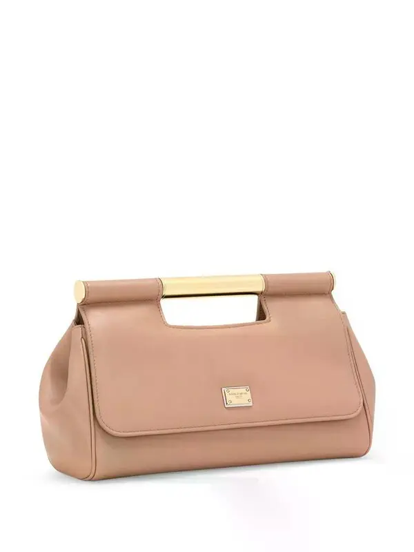 Dolce & Gabbana Sicily Leather Top Handle Bag