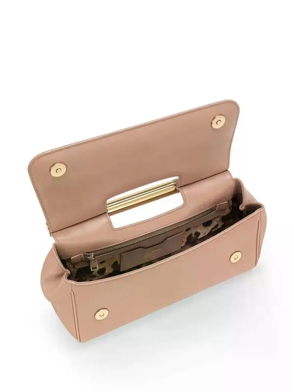 Dolce & Gabbana Sicily Leather Top Handle Bag