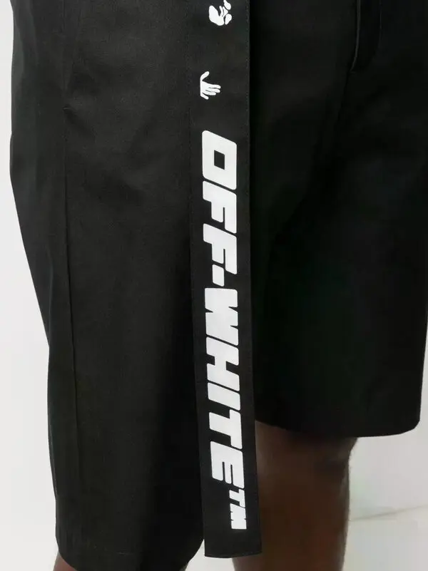Off-White Knee-length Chino Shorts