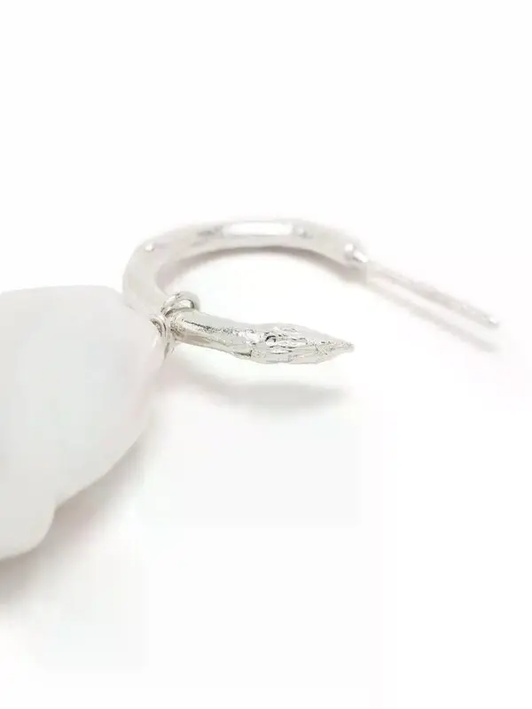 ALIGHIERI The Snow Lion And The Baroque Drop Earring - Silver