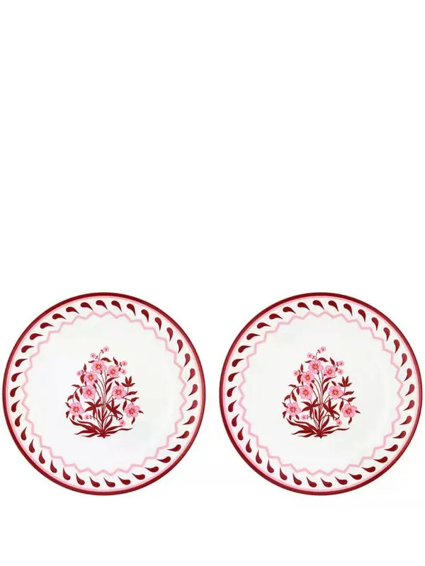 AQUAZZURA CASA Jaipur Dinner Plates - Red