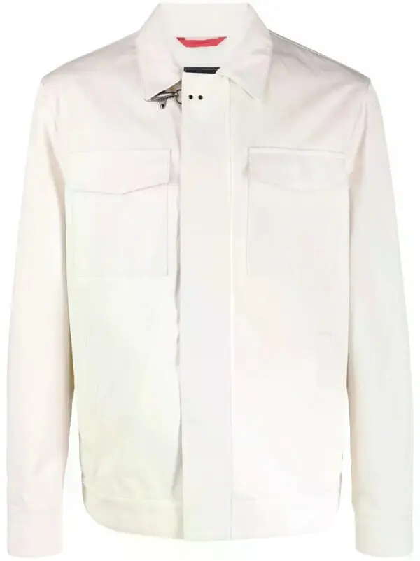 FAY Gancini Buckle Cotton Truck Jacket