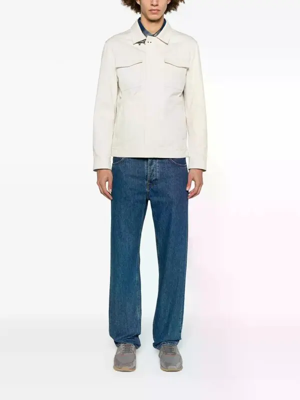 FAY Gancini Buckle Cotton Truck Jacket