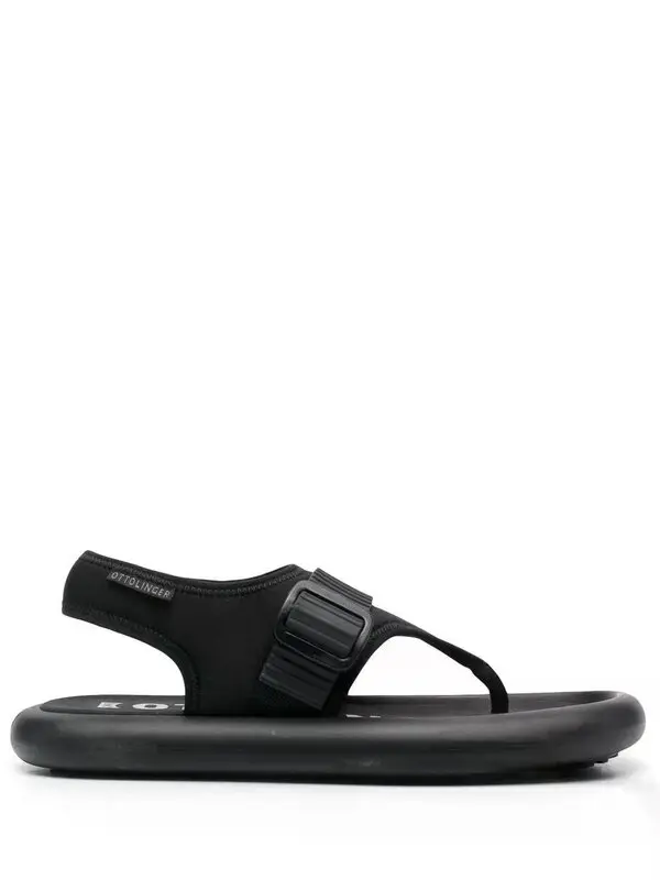 Camper X Ottolinger Buckle-fastening Recycled Sandals - Black