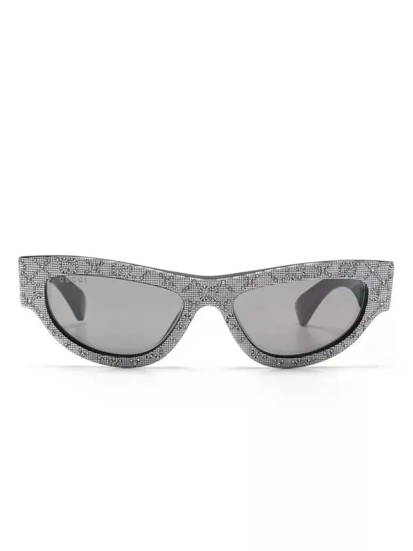 Gucci Cat Eye Frame Sunglasses - Silver