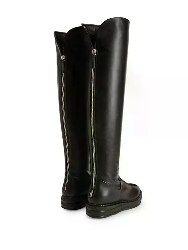 GIUSEPPE ZANOTTI Malakhie Knee-high Leather Boots - Black