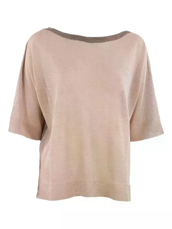 D.exterior Lurex-detail Knitted Top - Brown