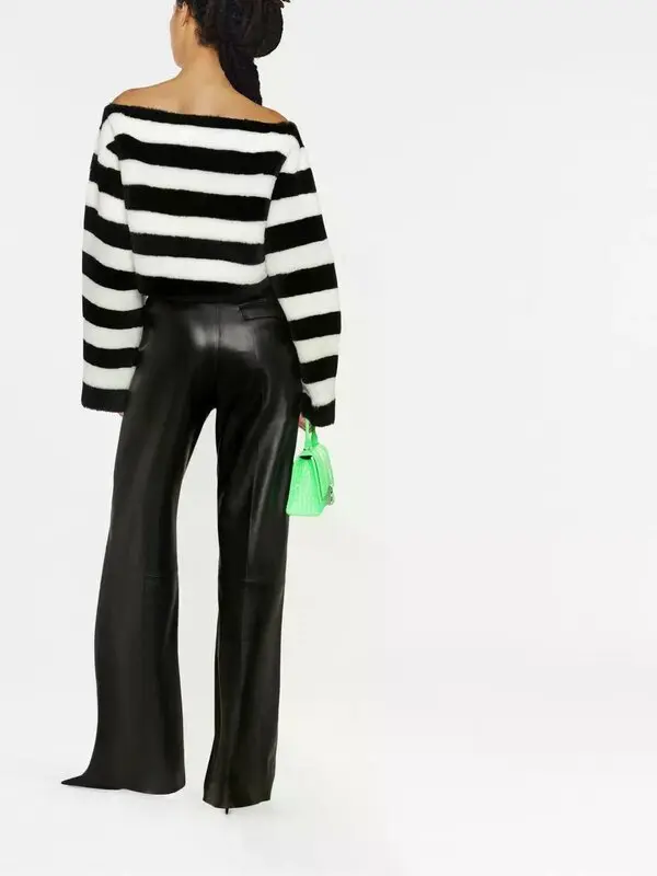 Balmain Boat Neck Striped Jumper