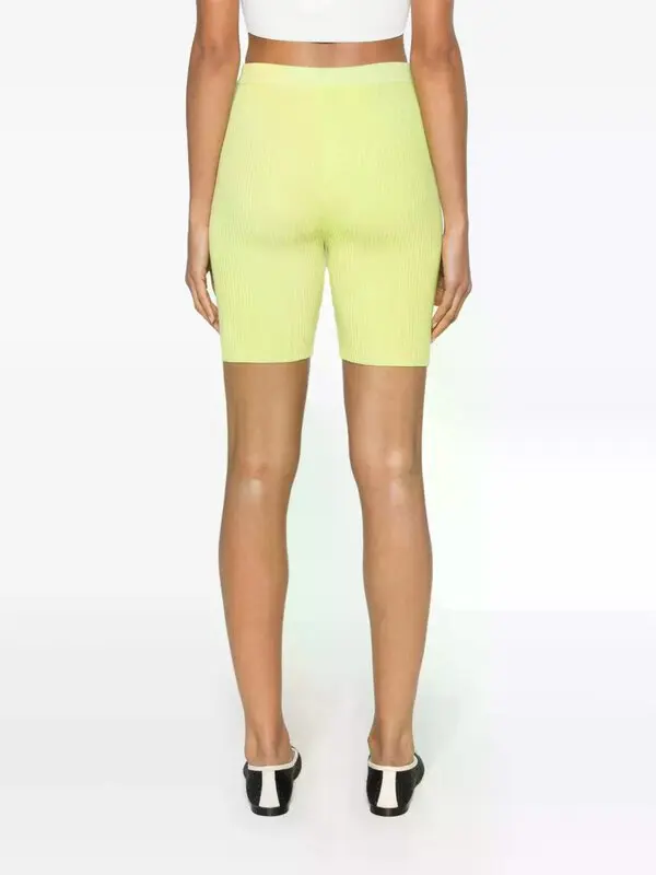SAMSOE SAMSOE Ribbed High-waisted Shorts