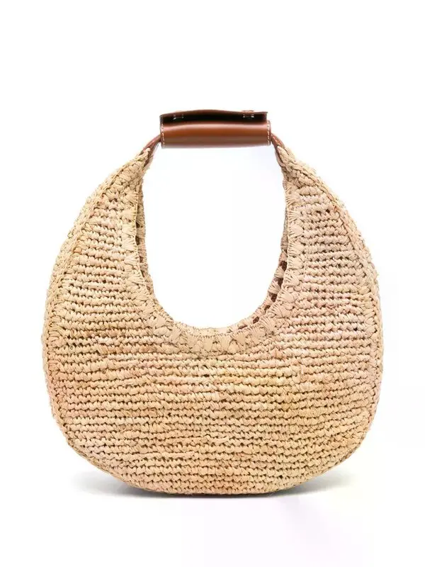 Staud Moon Raffia Tote Bag - Neutrals