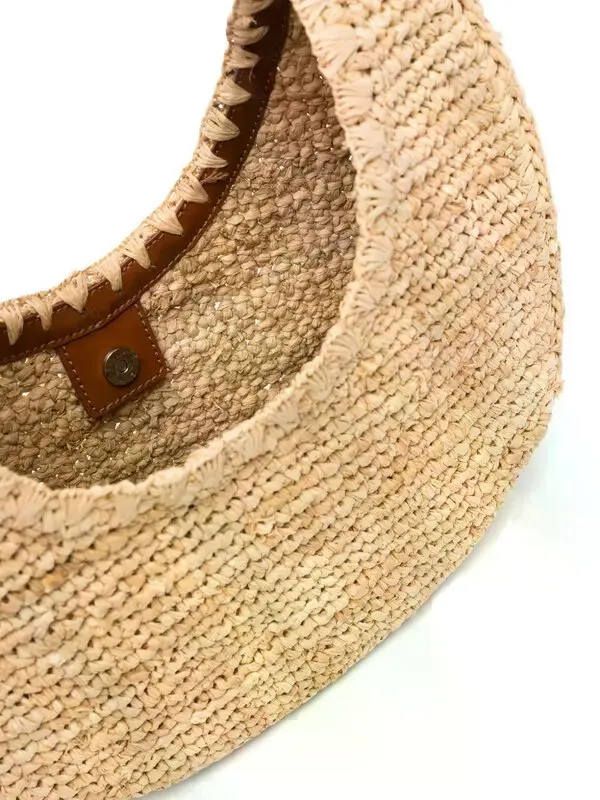 Staud Moon Raffia Tote Bag