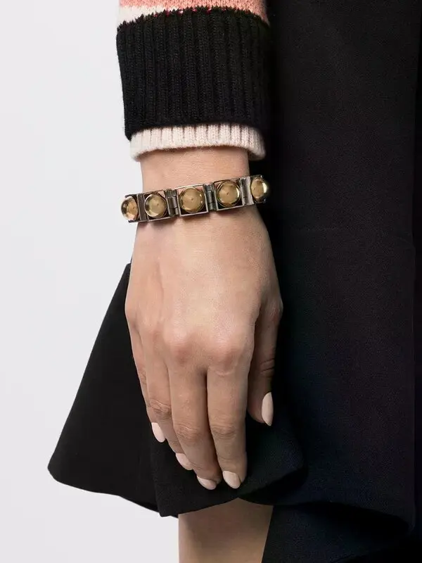 Ports 1961 Two-tone Chunky Chain-link Bracelet - Silver