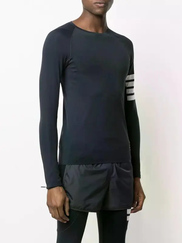 Thom Browne Signature 4-stripe Performance Top - Blue