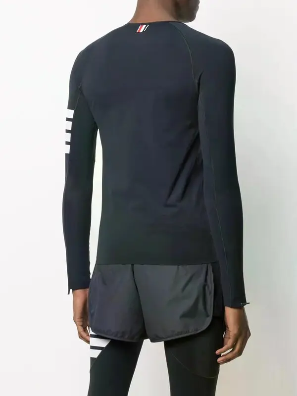 Thom Browne Signature 4-stripe Performance Top - Blue
