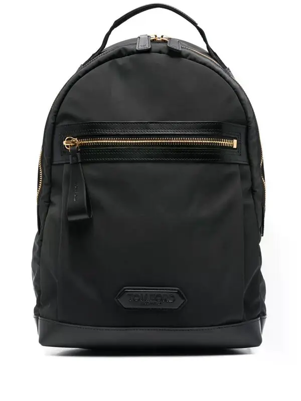 TOM FORD Logo-patch Backpack - Black