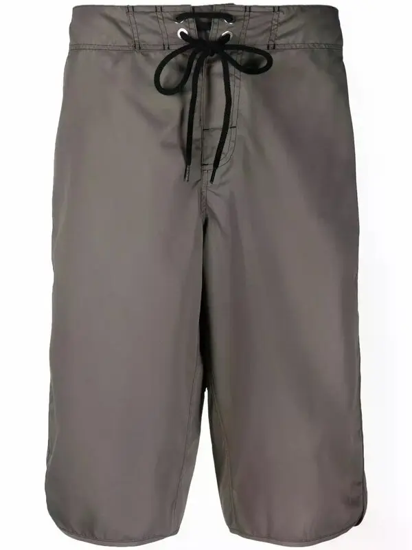 JIL SANDER Drawstring Knee-length Swim Shorts - Green