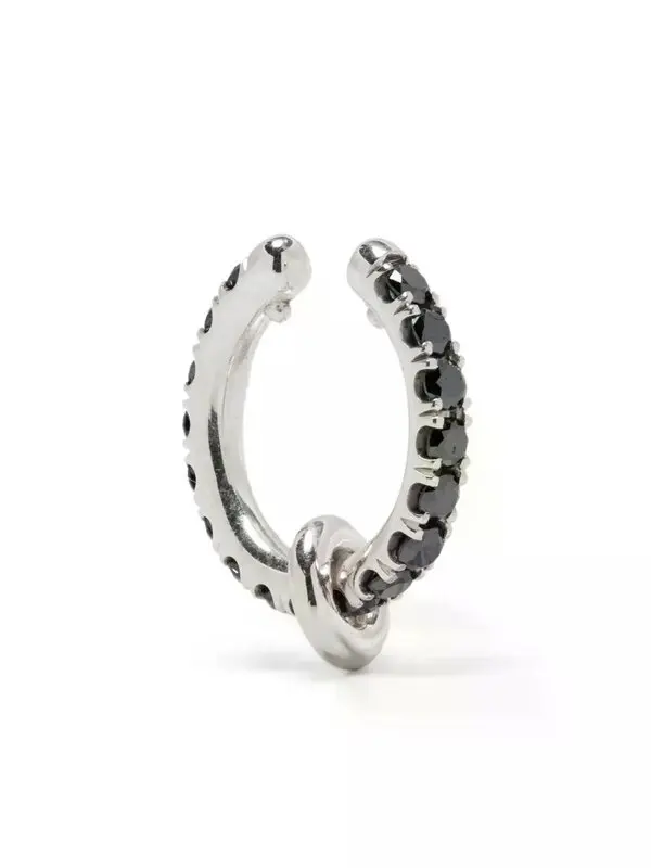 SPINELLI KILCOLLIN Sterling And Black Diamond Ear Cuff - Silver