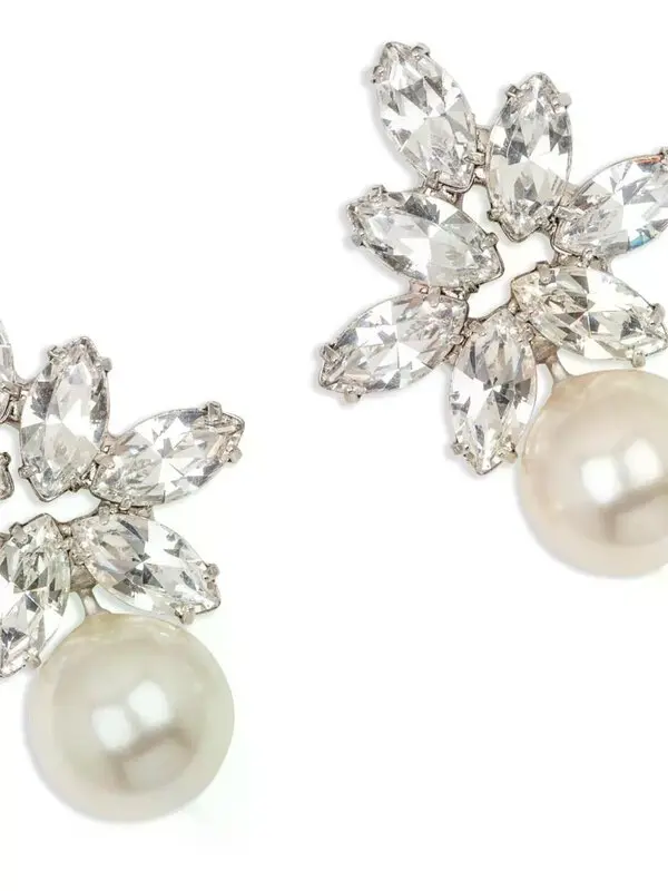 JENNIFER BEHR Liza Pearl Earrings - Silver