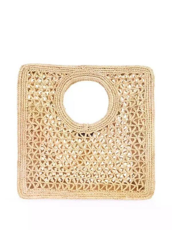 Jacquemus Small Raffia Bag - Neutrals