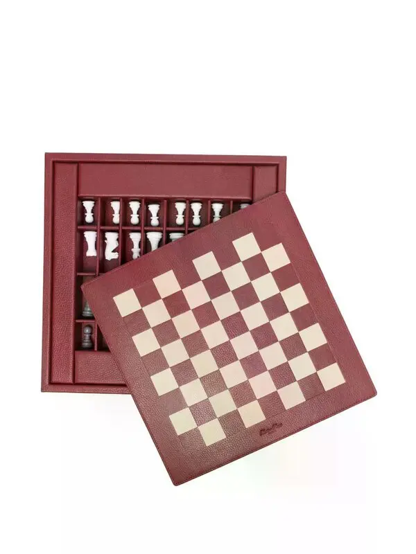 HECTOR SAXE Chessboard Leather Box Set