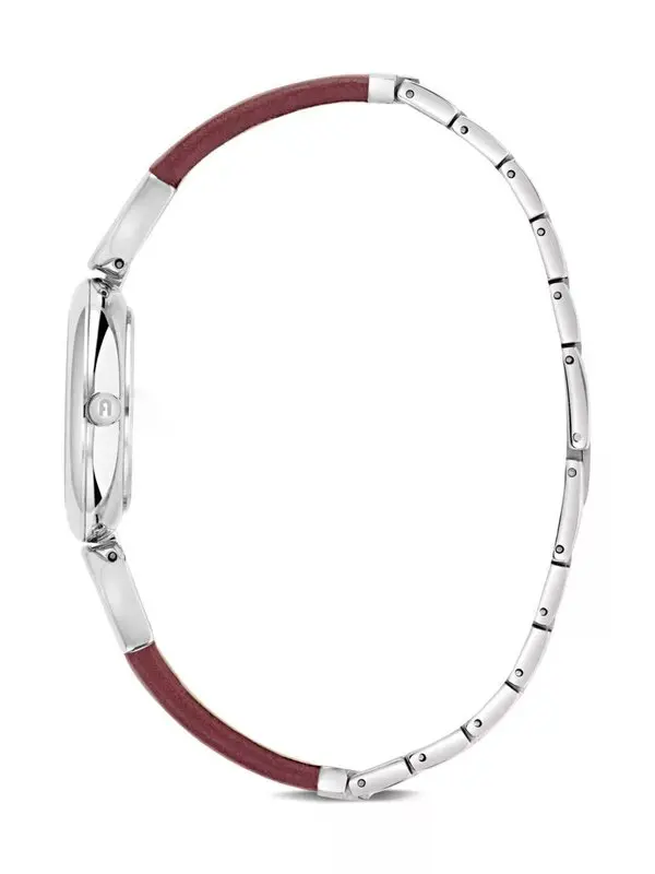 Furla Bangle Watch With Leather Strap And Stainless Steel Bracelet