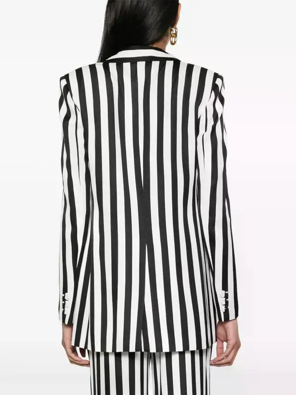 Moschino Striped Satin Blazer