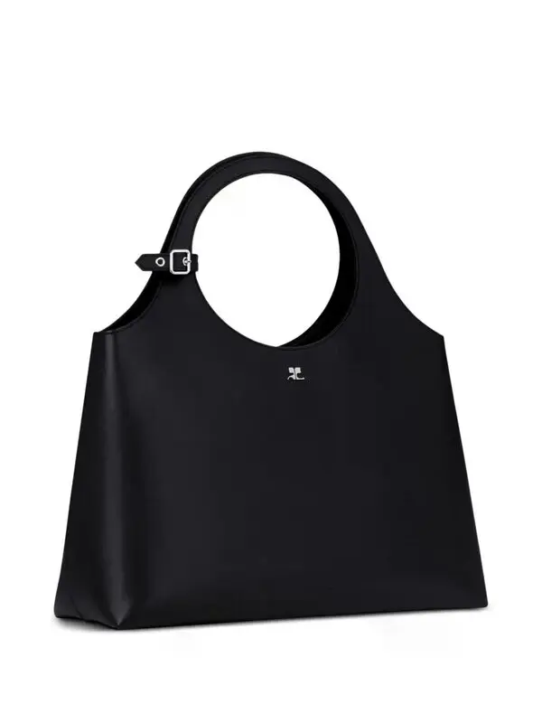 COURREGES Large Tote Bag - Black