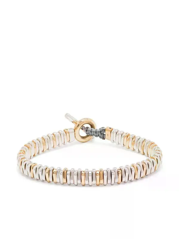 MAOR 18ct Yellow Gold Vermeil Zig Bracelet - Silver