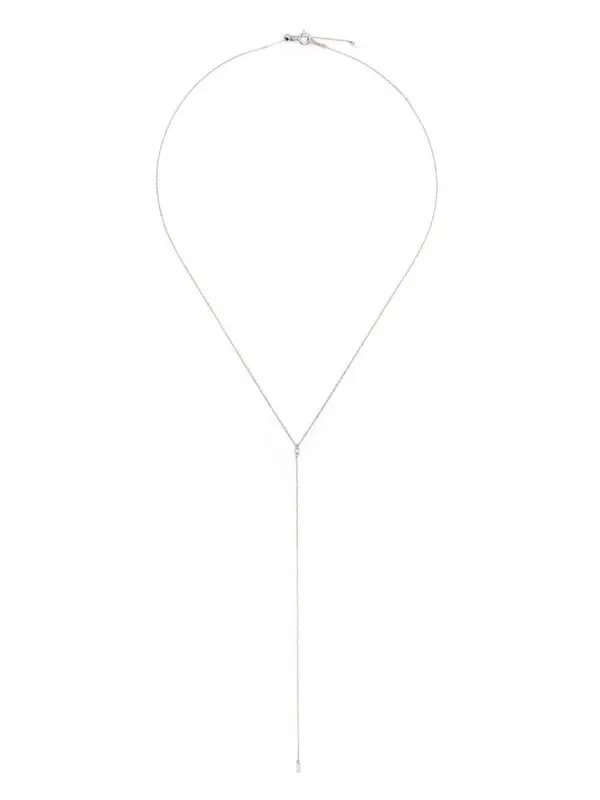PERSEE 18kt White Gold Danaé Diamond Necklace - Silver